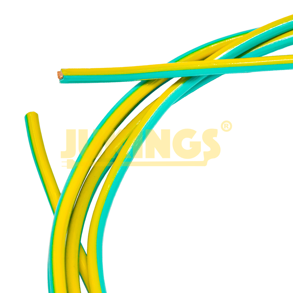 10 AWG Stranded Copper Building Wire Yellow Green PVC Insulation 1FT ...